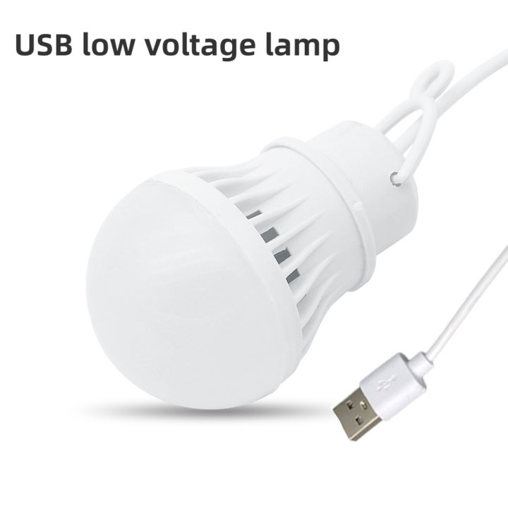 3/5/7W USB Lamp Bulb 5V Portable Camping Lantern Lamp LED USB Power ...