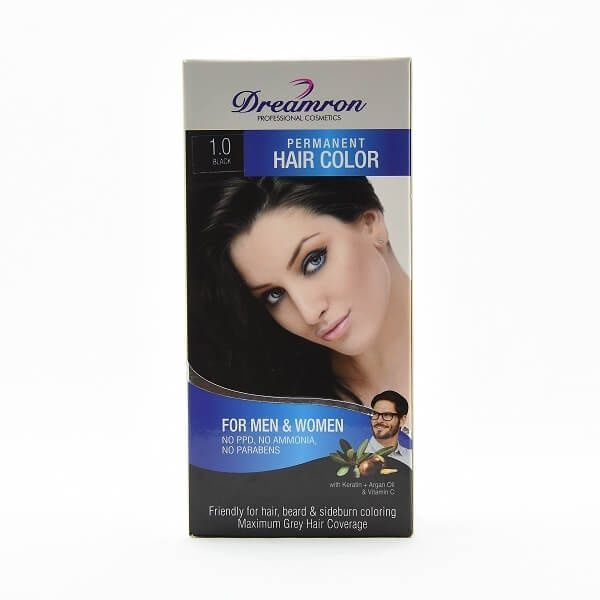 Dreamron Permanent Hair Color 6Oml,. 1.0 Black | Daraz.lk