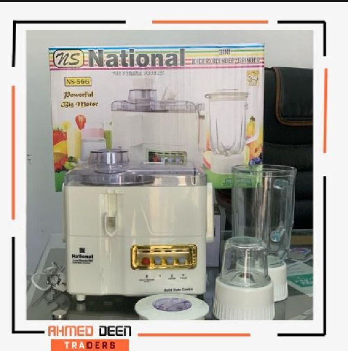 National Juicer Machine 3 in 1 Multifunction Juicer Grinder and Blender ...