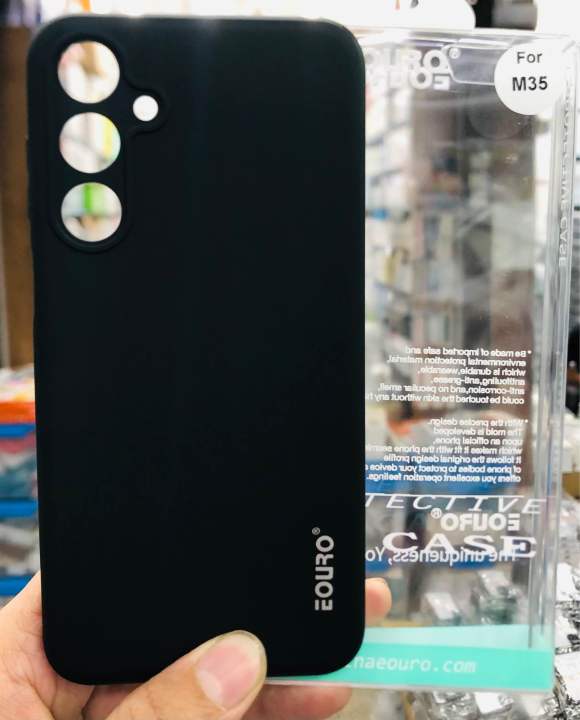 Samsung Galaxy M35 Premium Case Soft Sandstone Slim Matte Cover Eouro ...