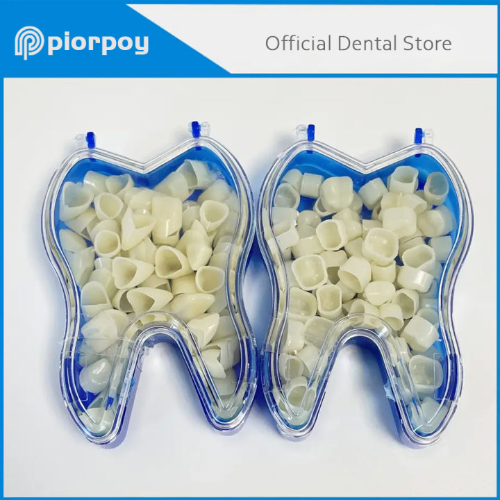 PIORPOY 50 Pcs/Box Dental Temporary Crown Kit Anterior Front Molar ...