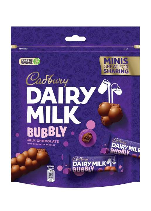 Cadbury Dairy Milk Bubbly Minis – Light Chocolate Bubbles (168g) | Daraz.pk