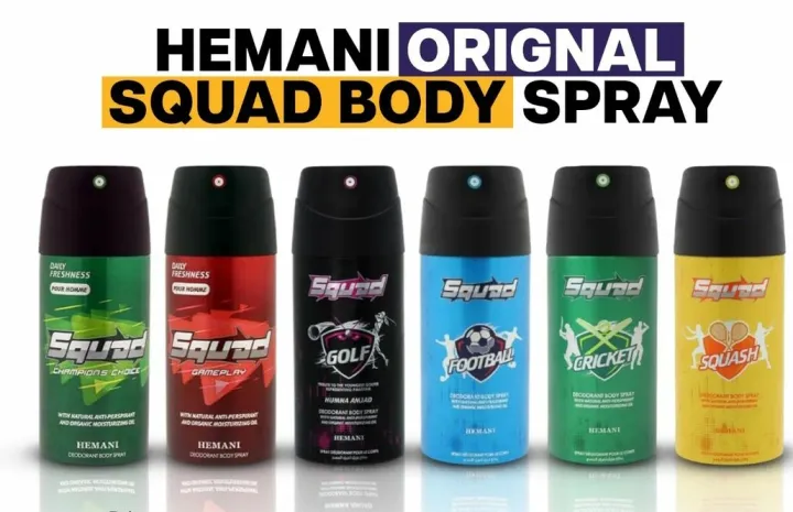 Hemani Original Squad Body Spray 150ml/ Offer /Pack Of 6 | Daraz.pk