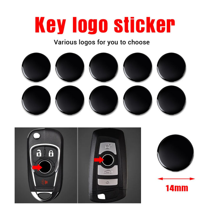 New 14mm Fob Car Logo Sticker for Car Remote Control Key For Mercedes ...