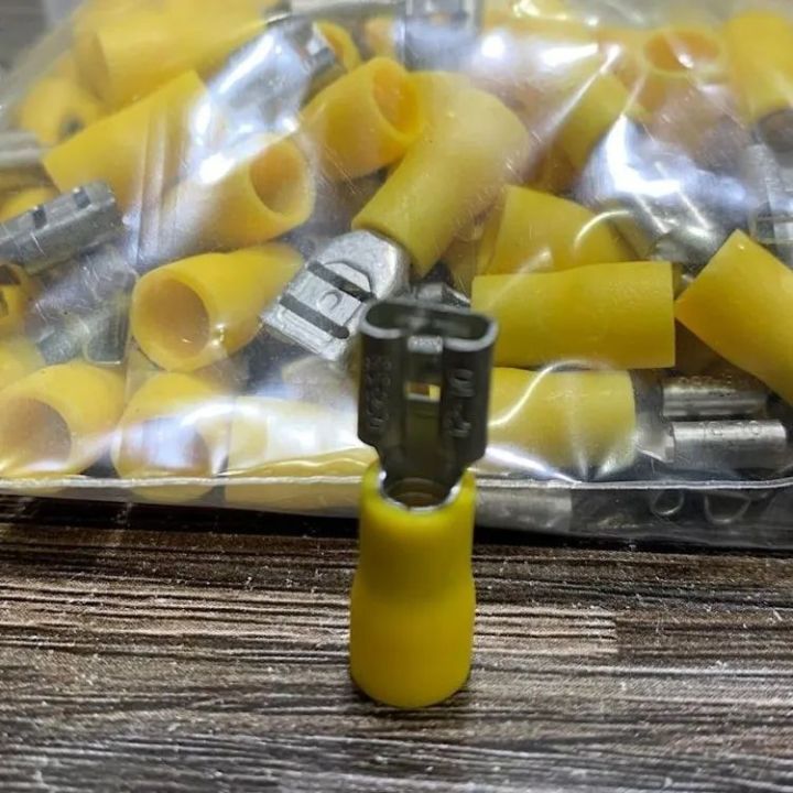 JACK TYPE CABLE LUGS 4RM CABLE CONNECTOR 100PCS PACKET | Daraz.com.bd