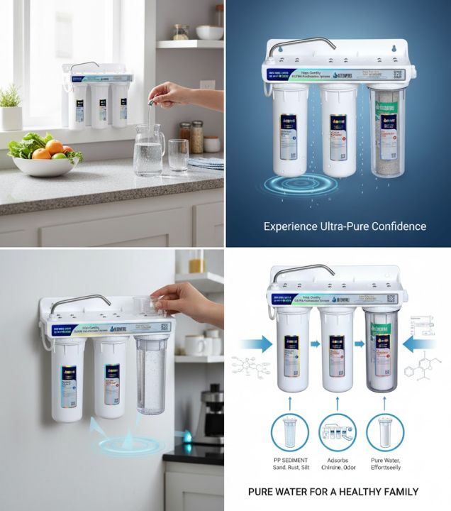 AquaCare Engineering Services | Premium 3-Stage Under-Sink Water ...