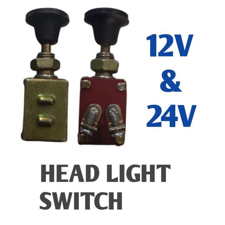 PUSH PULL ELECTRICAL SWITCH CONTROL BOTH 12V & 24V USED AS CAR ...