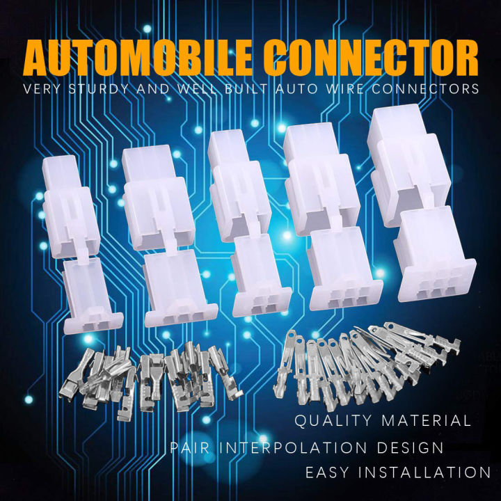 10set/lot 2.8mm Automotive Connector Kit 2 3 4 6 Pin Electrical Wire ...