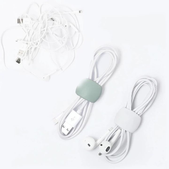 Cable Winder Clips Mouse Wire Headphone Holder USB Charger Holder Desk ...