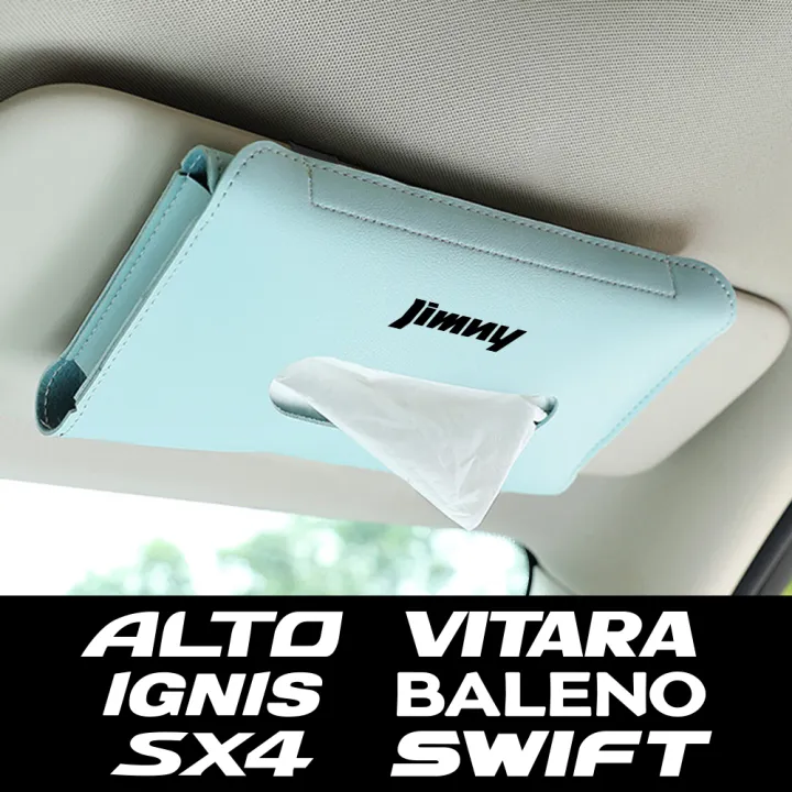 Car Visor Tissue Bag For Suzuki Jimny Swift Grand Vitara Ignis Alto ...