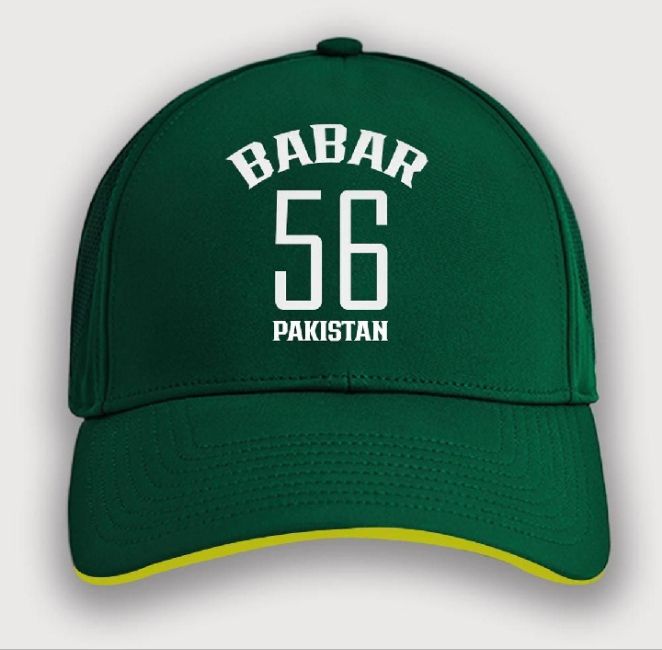 Baber Azam cap with number 56. Pakistan green cap. Pakistan cricket ...