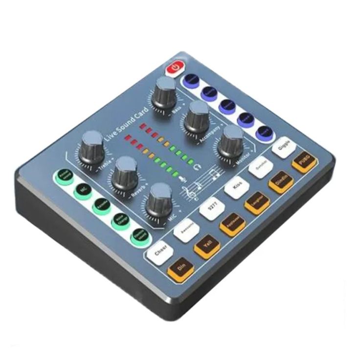 M8 DJ Sound Mixer controller Live Sound Card for Studio Record Audio Interface with Voice Stereo ...