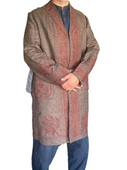 Chitrali Wool Coat | Chitrali Long Coat | Chitrali Chugha | Long Coat ...