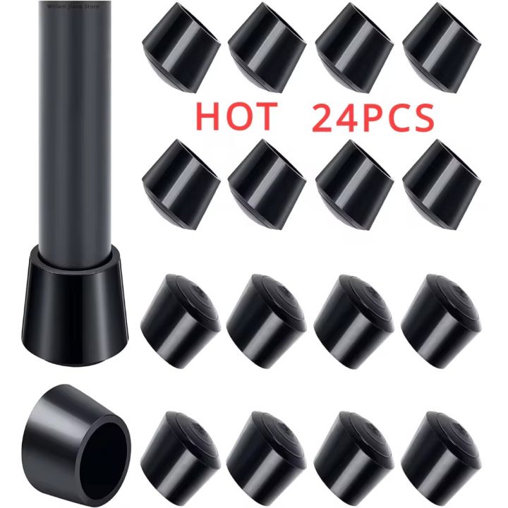 Round Rubber Chair Leg Pad 6-32mm Furniture Leg Table End Plug Pvc ...