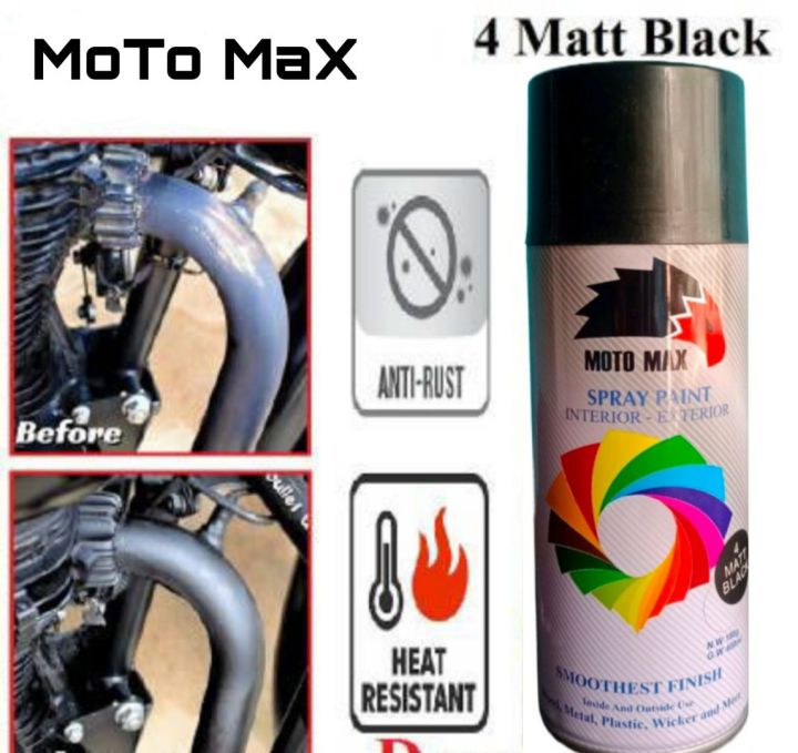 moto max black colour spray paint 400ml | Daraz.com.bd