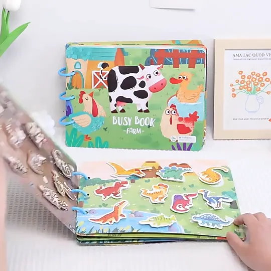 Montessori Busy Book for Kids – Educational Activity Learning Book ...
