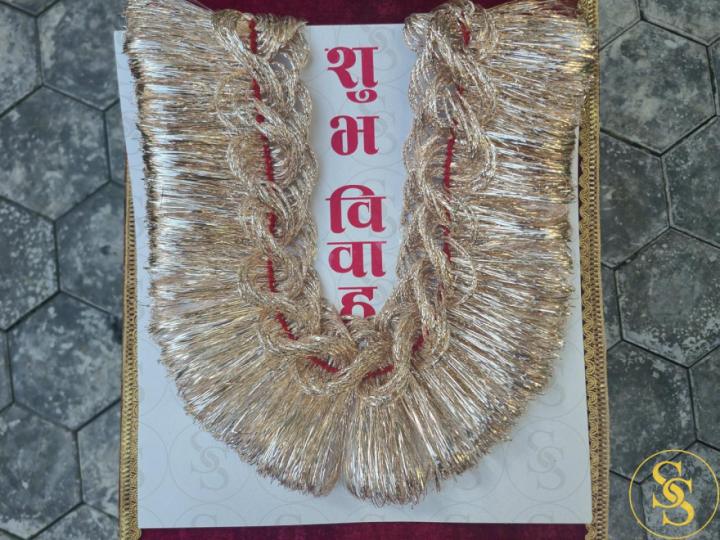 Premium Traditional Wedding Jari Mala / Handcrafted Mala for Wedding ...