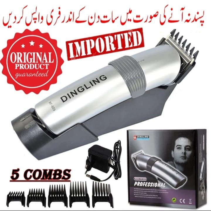 Genuine DINGLING RF-609 Electric Hair Clipper Hairdressing Trimmer - IMPORTED Rechargeable ...