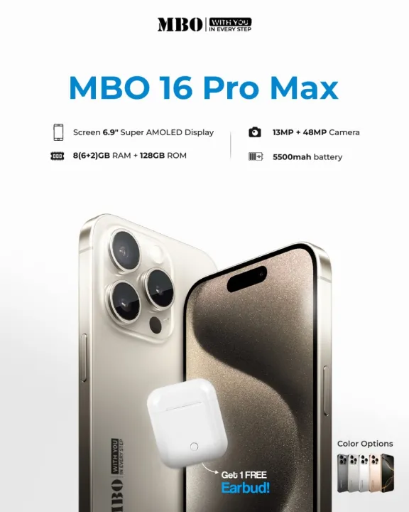 MBO 16 PRO Max Mobile | Daraz.com.np