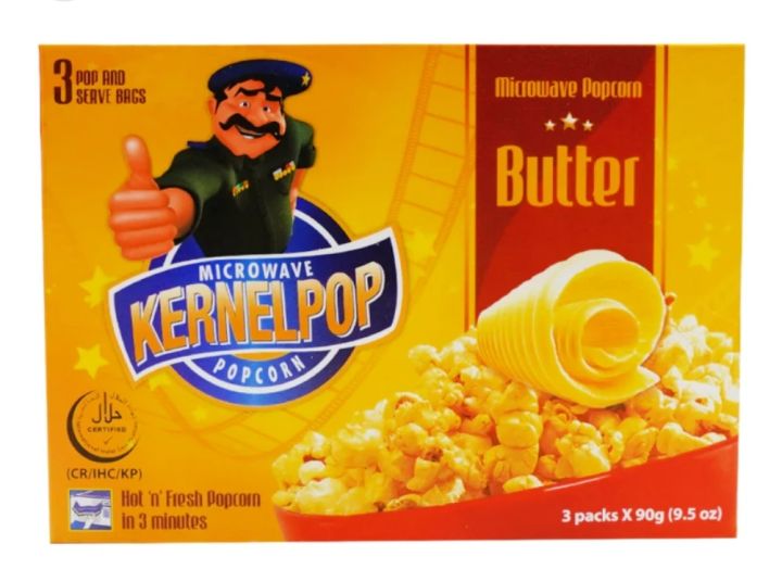 KERNEL POPCORN BUTTER 3X90 GM | Daraz.pk