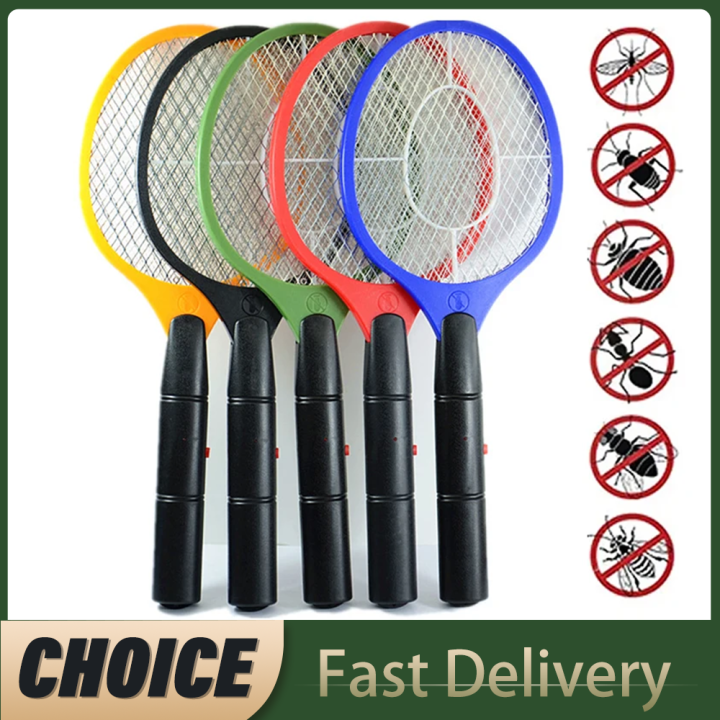 Electric Fly Insect Bug Zapper Bat Handheld Insect Fly Swatter Racket ...