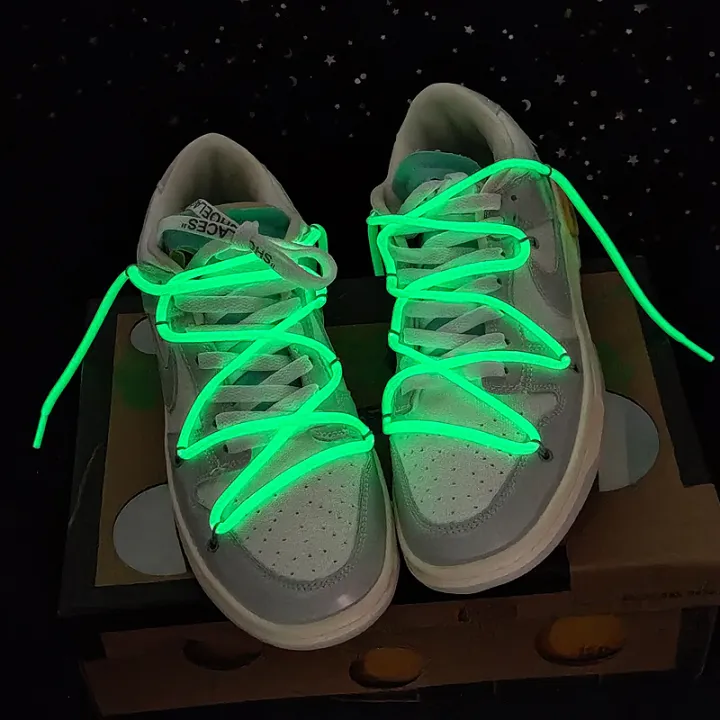 Round Luminous Fluorescent Shoelaces Glow In The Dark Night Color ...