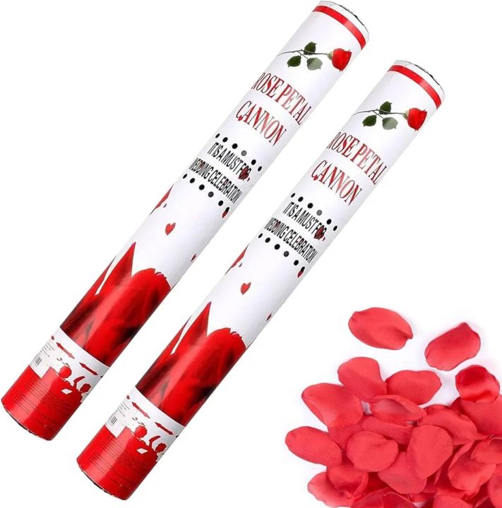 Set of 2 Pcs Party Poppers Rose Petal | Birthday Poppers | Rose Petal ...
