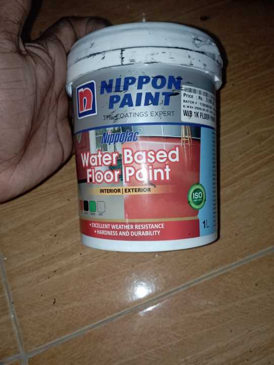Nippon Water Based Floor Paint (Black-1L) | Daraz.lk