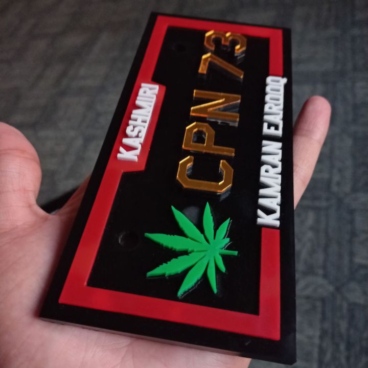 Fancy bike plate/bike fancy plate/bike name plate/bike number plate ...