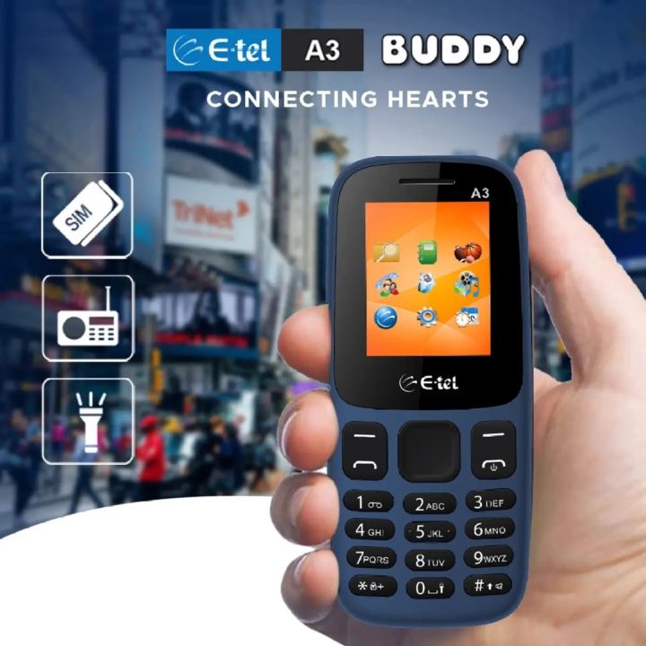 Etel A3 Buddy Best Desing Mobile Phone Recoding Available | Daraz.lk