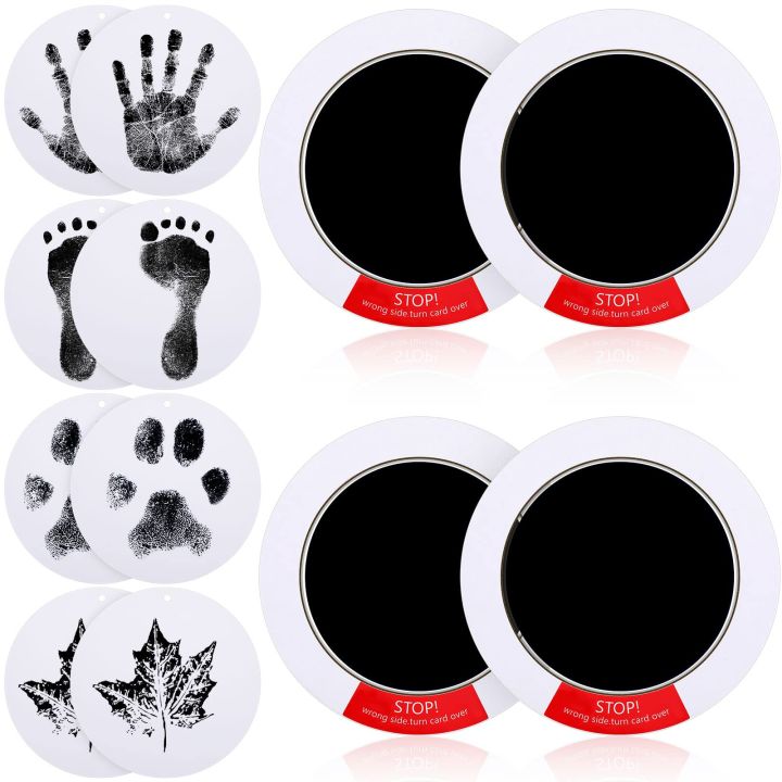 Inkless Hand and Footprint Kit Ink Pad for Baby Hand and Footprints Cat ...