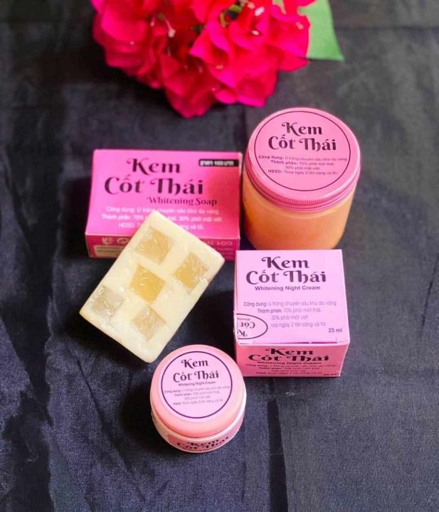 Kem Cot Thai Body Cream Night Cream & Beauty Soap 3in1 Special Combo ...