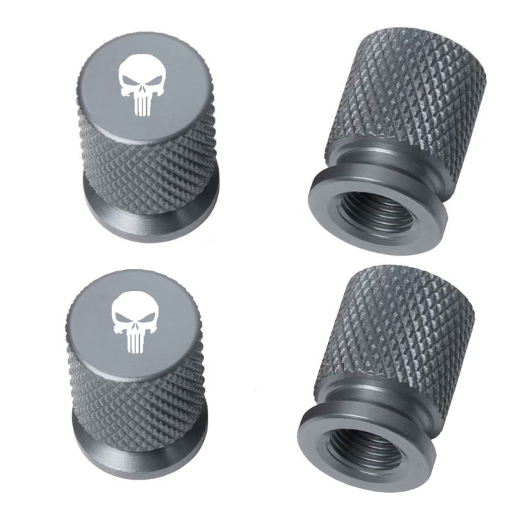 4Pcs Car Wheel Tooth skull modified tire valve cover For JEEP Renegade ...