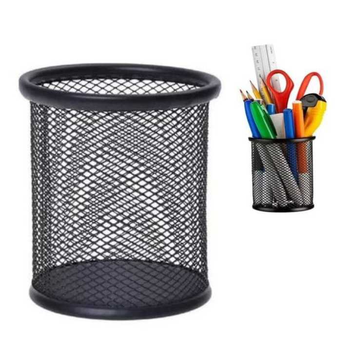 Pack 2 Metal Mesh Pen Holder, Desk Organizer, Pen Pencil Holder ...