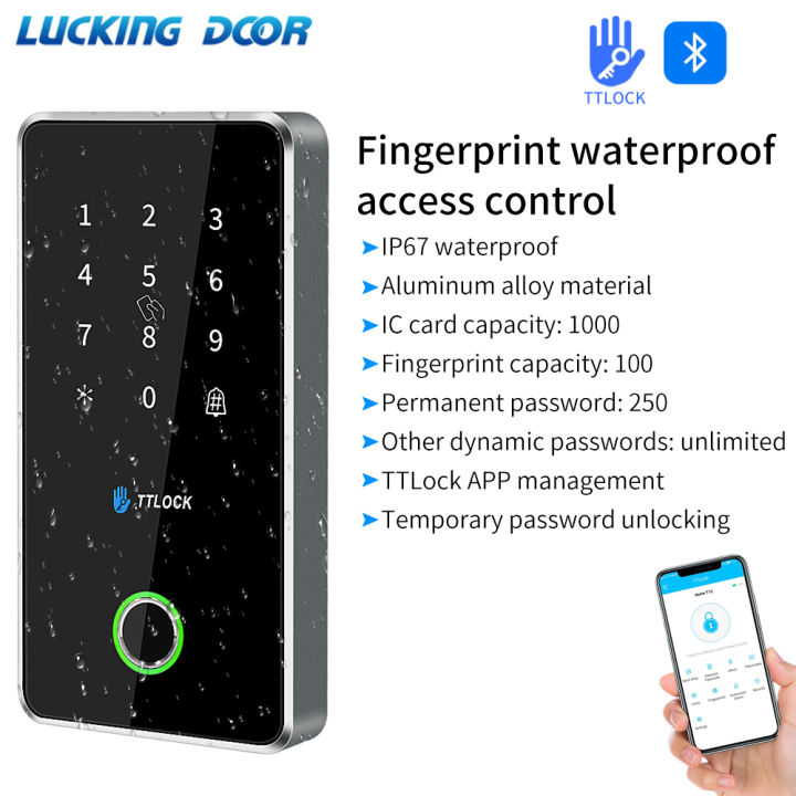 TTLOCK App Smart Lock Access Control Keypad Metal Reader Outdoor ...