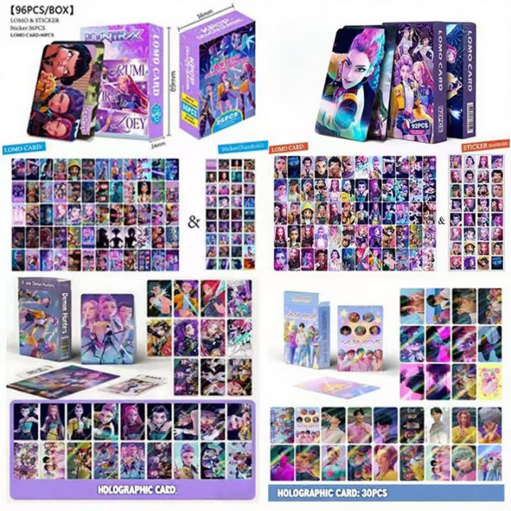 New Kpop Demon Hunters UDS Laser Card Boy and Girl Cartoon Animation ...