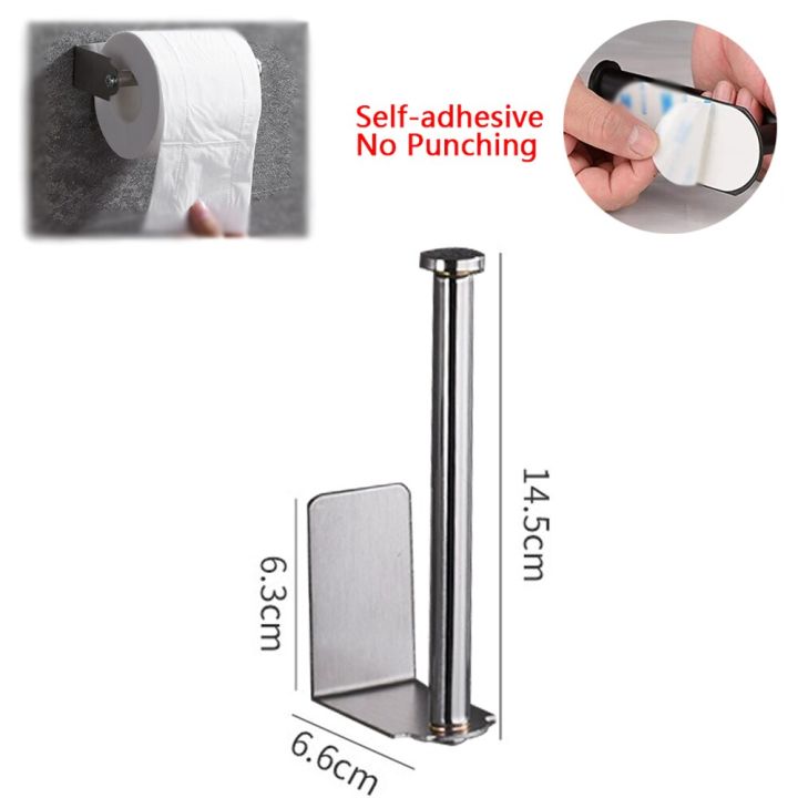 No Drilling Toilet Paper Holder Bathroom Roll Tissue Towel Dispenser ...