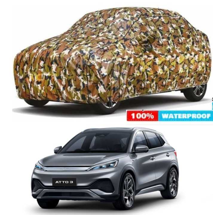 BYD Atto 3 : Jungle Print Car Body Cover 100% Waterproof And Double ...