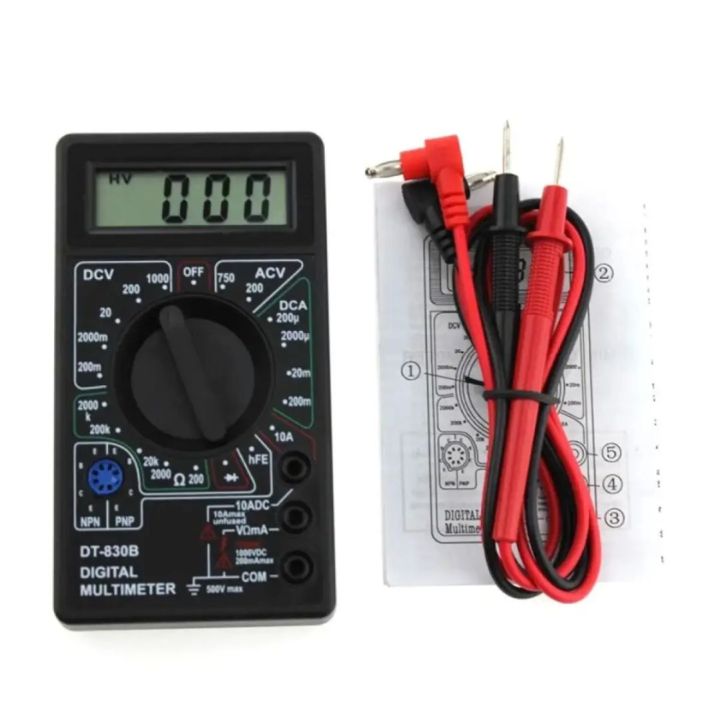 DT-830B Digital Multimeter With Buzzer - Tester Ammeter Voltmeter DT ...