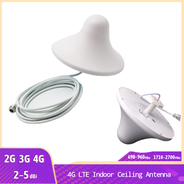 698-2700MHz Indoor Ceiling 2G 3G 4G LTE Antenna with 30CM/3M Cable N ...