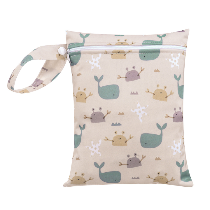 HappyFlute New Print One Piece 18*25CM Mini Pocket Handle Snap Design ...