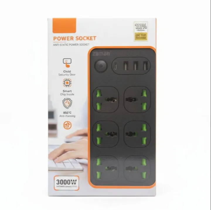 Anti-Static Power Socket Extension Board | Daraz.com.np