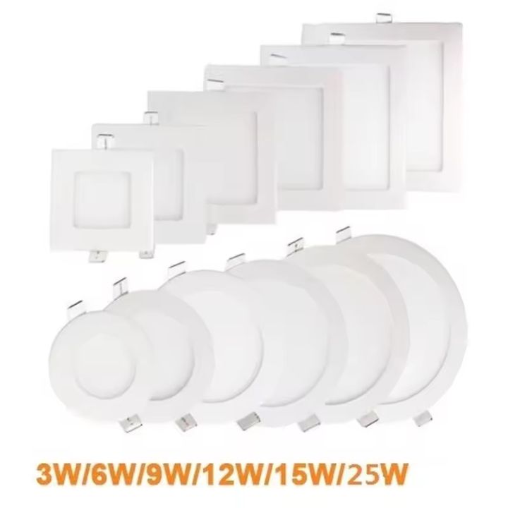 LED Downlight 3W 4W 6W 9W 12W 15W 25W AC110V 220V Ultra thin led ...