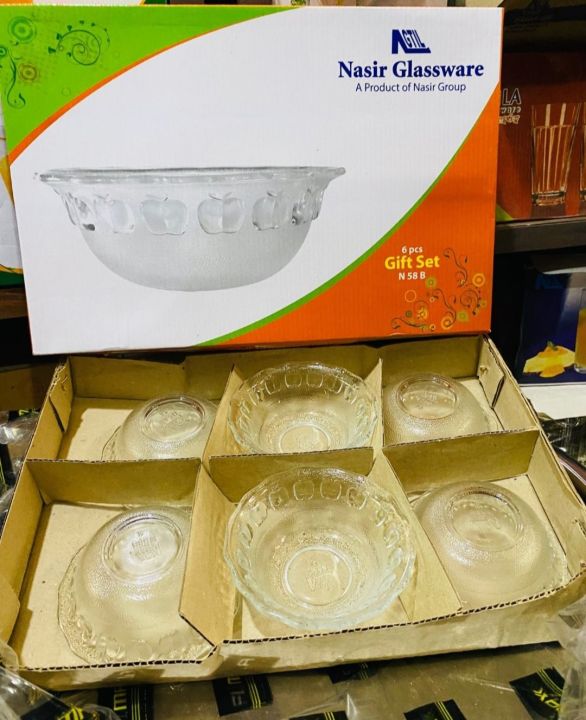 Crystal Glass Firni Set/Bati Set/Snack Bowl Set/ Soup Set/Firni Bati ...