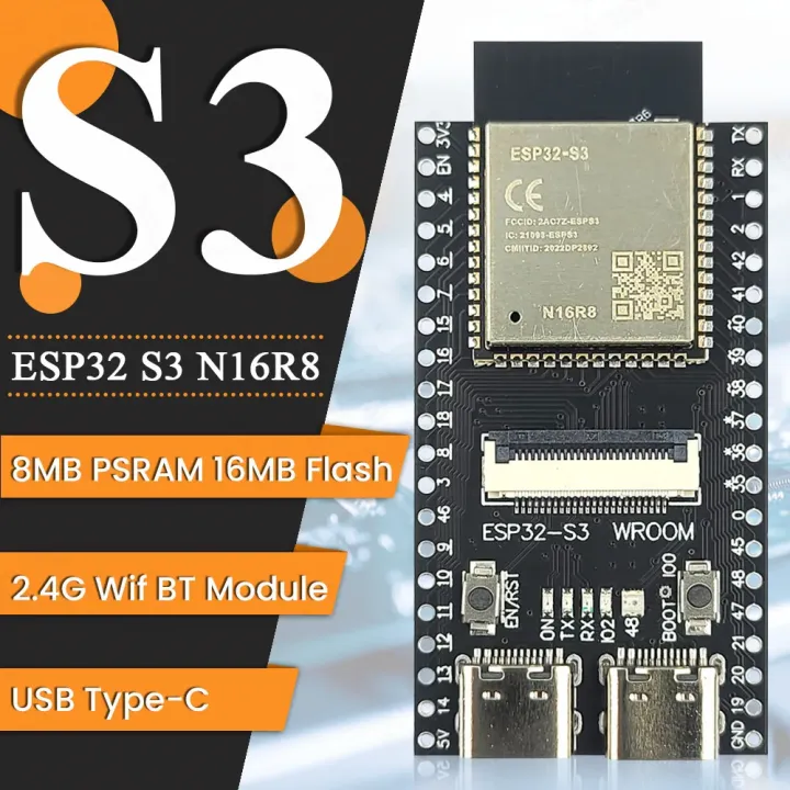ESP32 S3 N16R8 CAM Development Board 2.4G Wifi BT Camera Module for ...