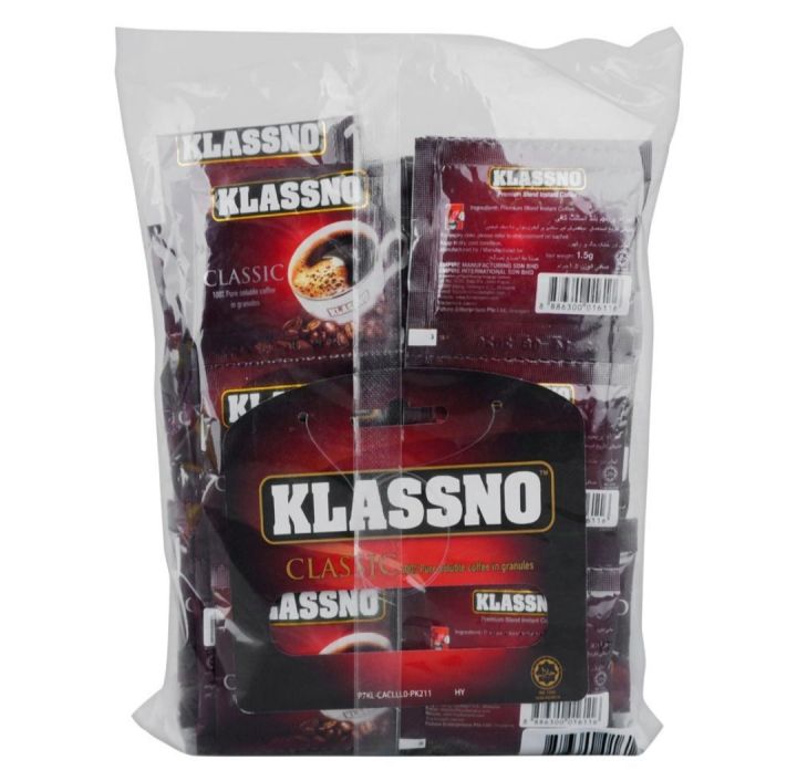 Klassno Pure Soluble Coffee Sachet In Granules 1.5 gr (Pack of 60 ...