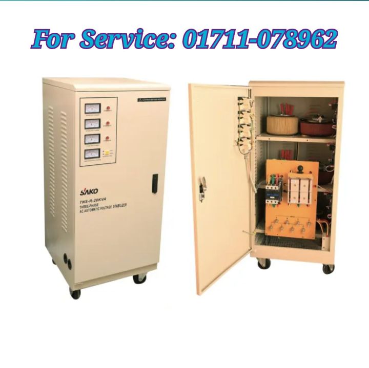 20kva Automatic Voltage Stabilizer (Lift Model) 20KVA 3Phase Servo Type ...