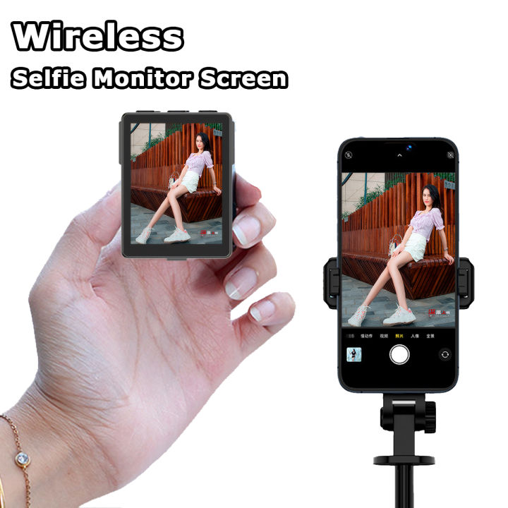 Wireless Phone Selfie Monitor Screen Remote Control Phone Rear Camera ...