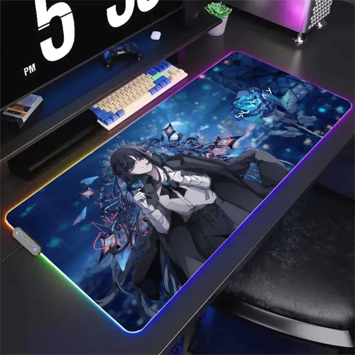 Singer Japaneses Ado Door Mat LED Light RGB Luminous Keyboard Desk-Mat ...