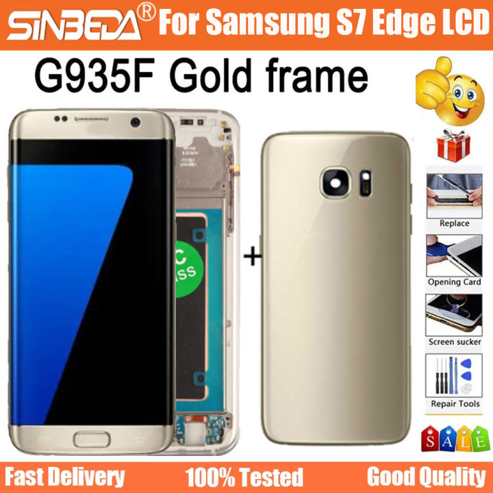 with Burn Shadow 5.5"100%Test AMOLED For SAMSUNG Galaxy S7 Edge G935 ...